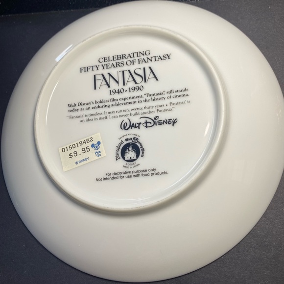 Disney | Other | Vintage Disney Fantasia Plates 65 New In Box ...